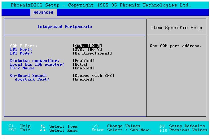 Integrated Peripherals